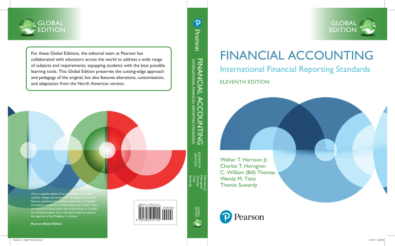 Financial Accounting: IFRS, 11th Edition Textbook