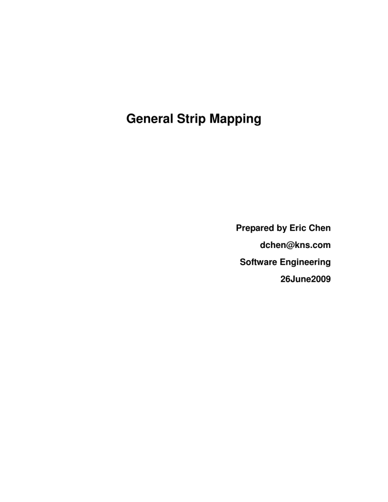 Strip Mapping Technical Document