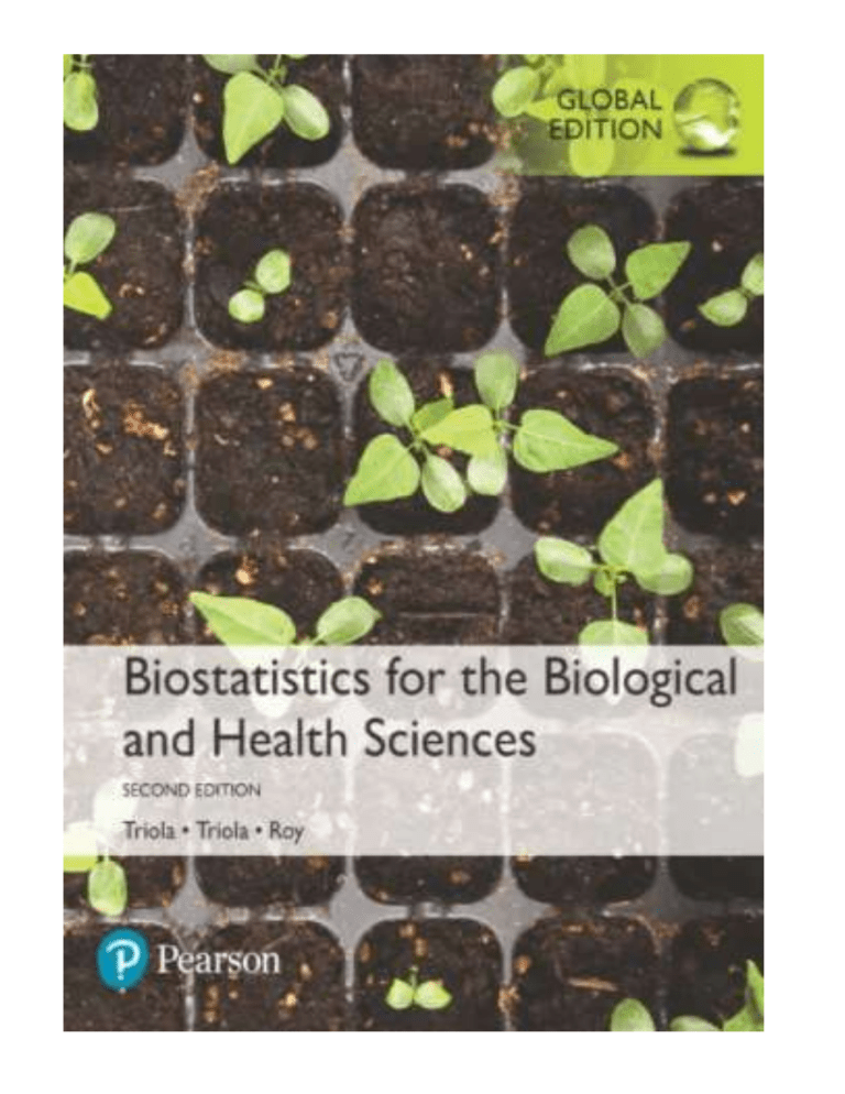 Biostatistics for Biological & Health Sciences Textbook