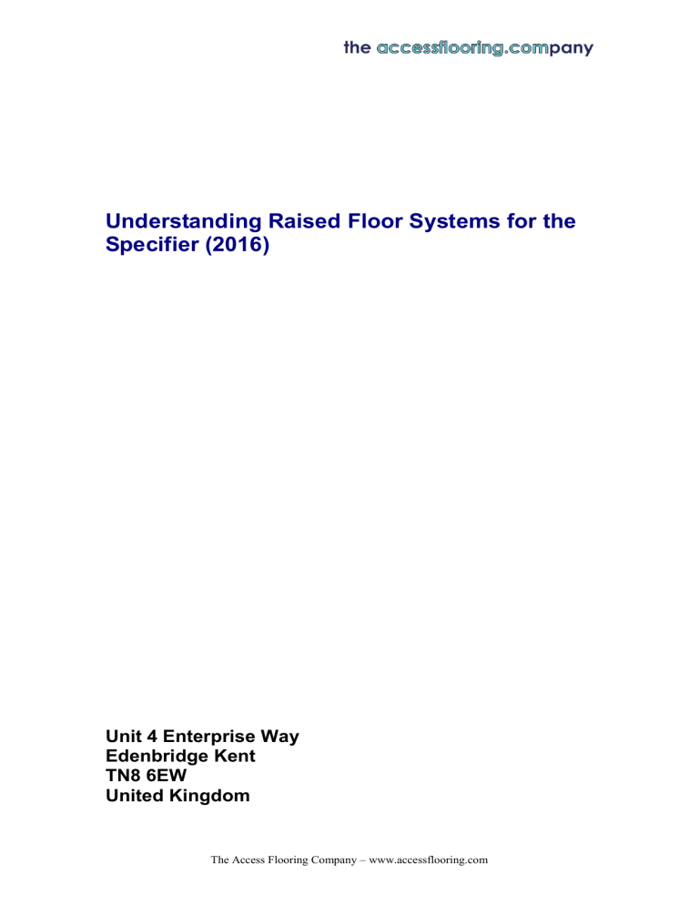 Raised Floor Systems: PSA vs. BSEN Specifications Guide