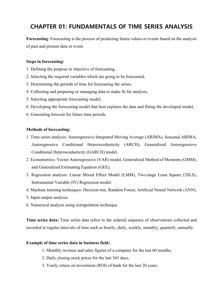 Time Series Analysis Fundamentals: Forecasting & Components