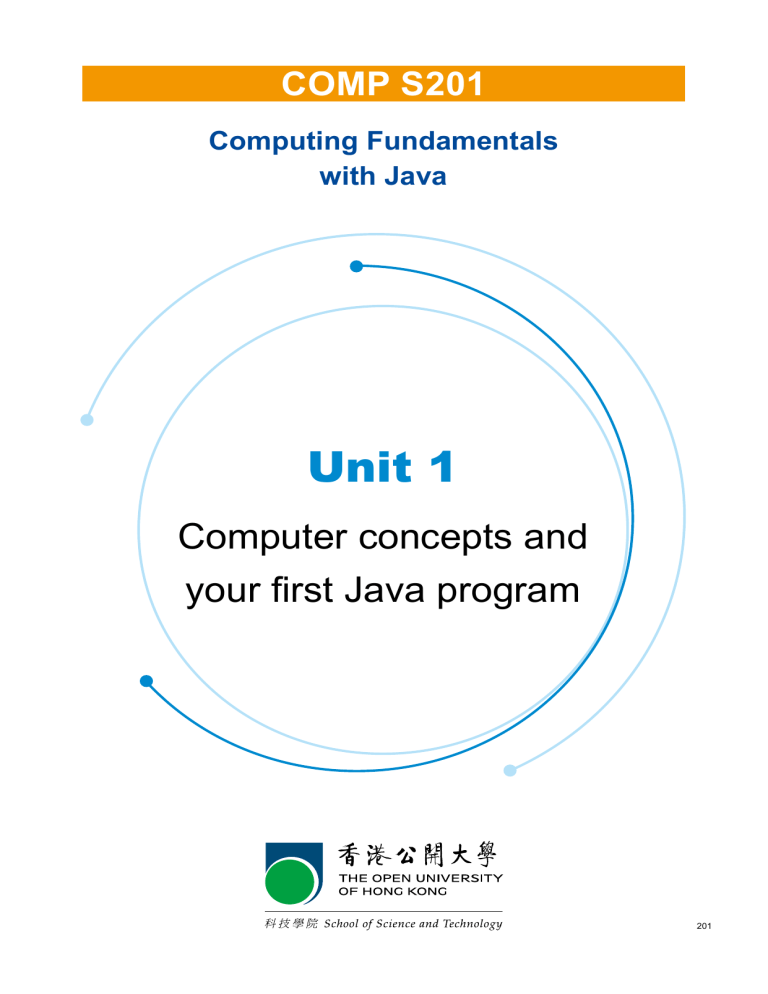 COMP S201: Computing Fundamentals with Java Coursebook