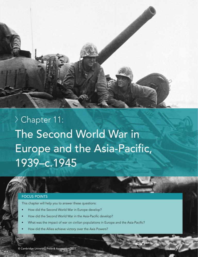 WWII in Europe & Asia-Pacific: Coursebook Chapter