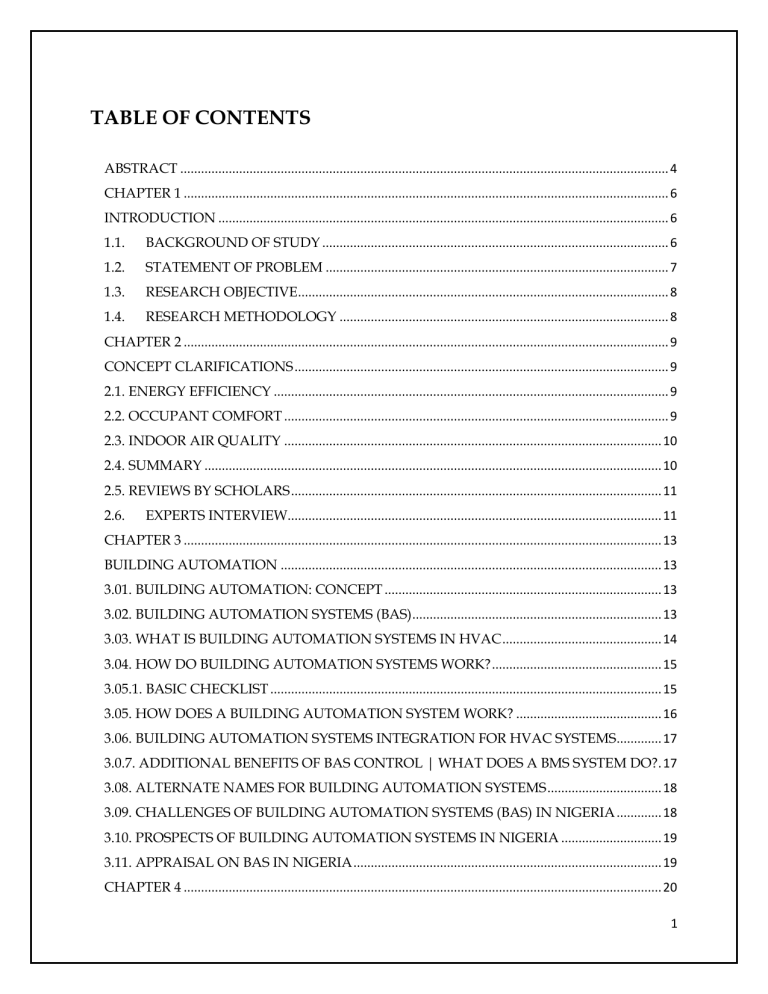 Building Automation & HVAC Systems Research Paper