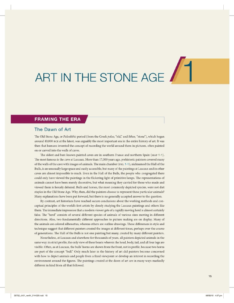 Art in the Stone Age: Paleolithic Art & Cave Paintings