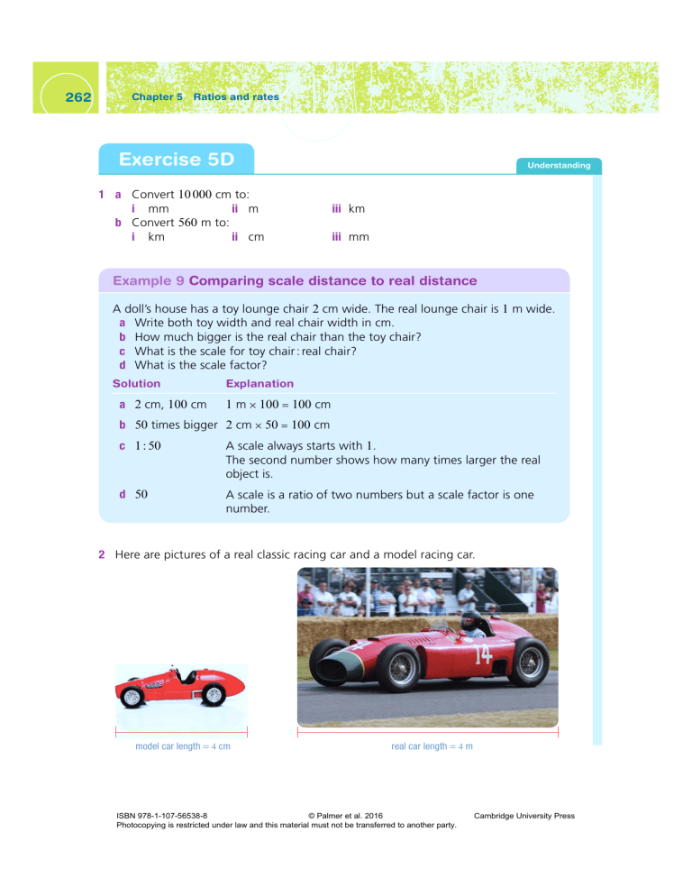 Ratios and Rates Exercise: Scale Conversions