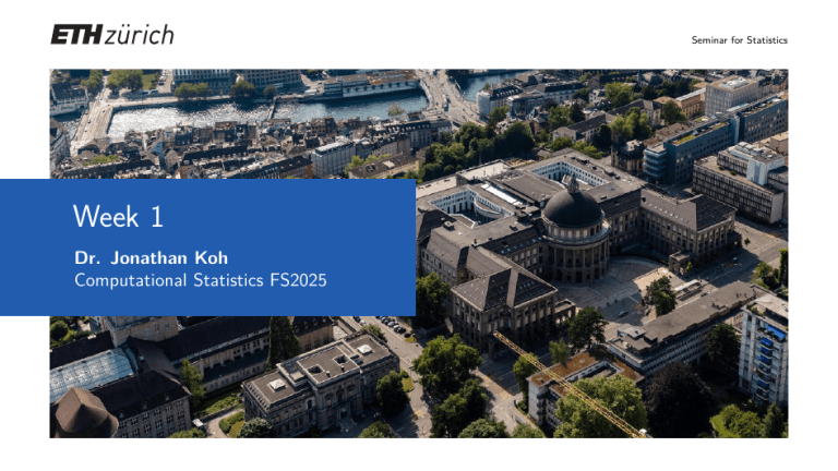 Computational Statistics: Intro to Machine Learning with R