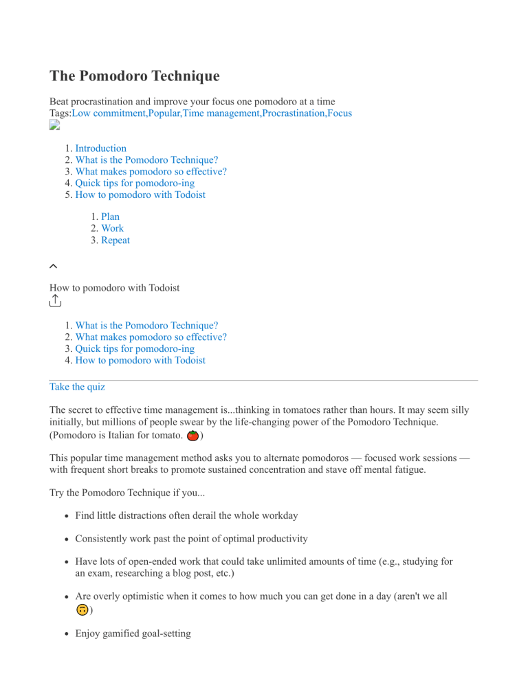 Pomodoro Technique: Boost Focus & Beat Procrastination