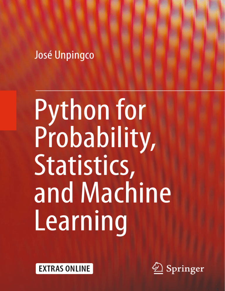 Python for Probability Statistics And Machine Learning