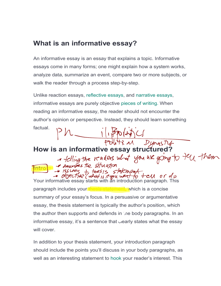 Informative Essay: Structure, Steps & Writing Guide