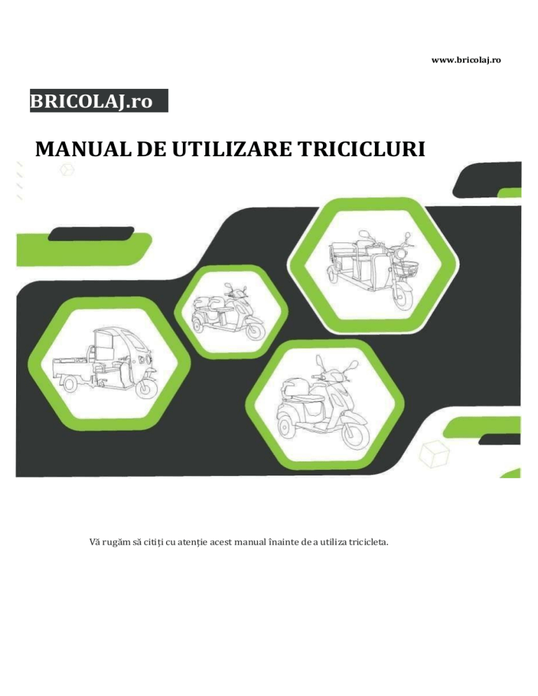 Manual de utilizare triciclete | BRICOLAJ.ro