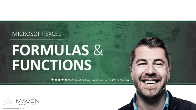 Excel Formulas & Functions Course Outline
