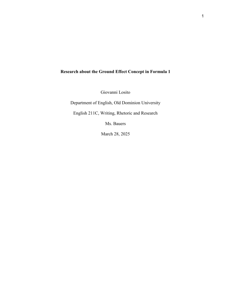 Formula 1 Ground Effect: Aerodynamics, Venturi Tunnels & FIA Rules