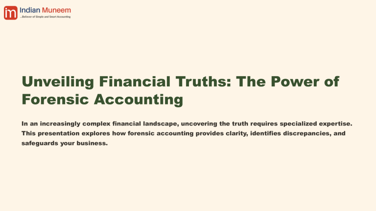 Forensic Accounting: Unveiling Financial Truths