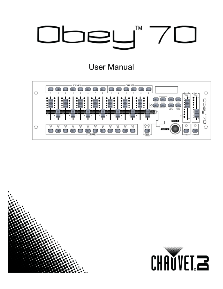 Obey-70 DMX controller manual
