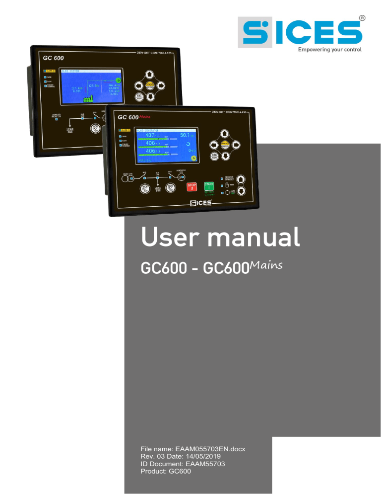 GC600 & GC600Mains User Manual