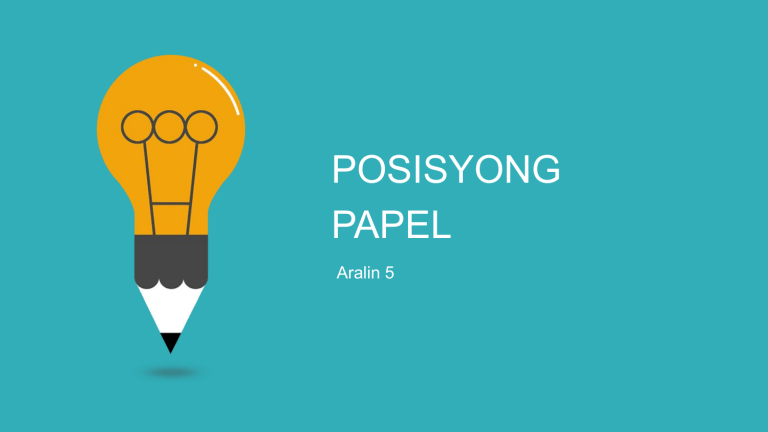 Position Paper Writing: Lesson & Steps