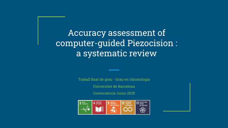 Computer-Guided Piezocision Accuracy: A Systematic Review