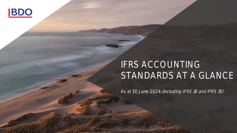 IFRS Accounting Standards at a Glance 2024: Comprehensive Guide