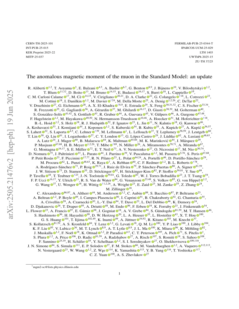 Muon Anomalous Magnetic Moment: Standard Model Update