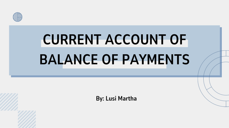 Current Account Balance of Payments: Economics Presentation