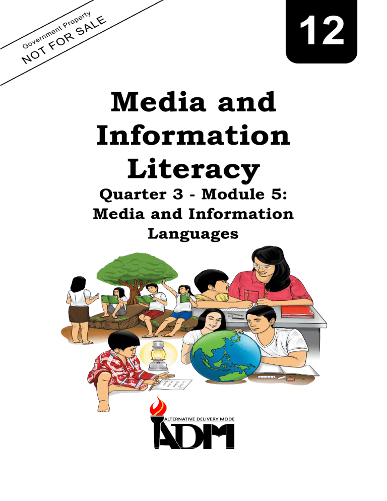 Media & Information Languages: MIL Module 5 for Grade 12 Students