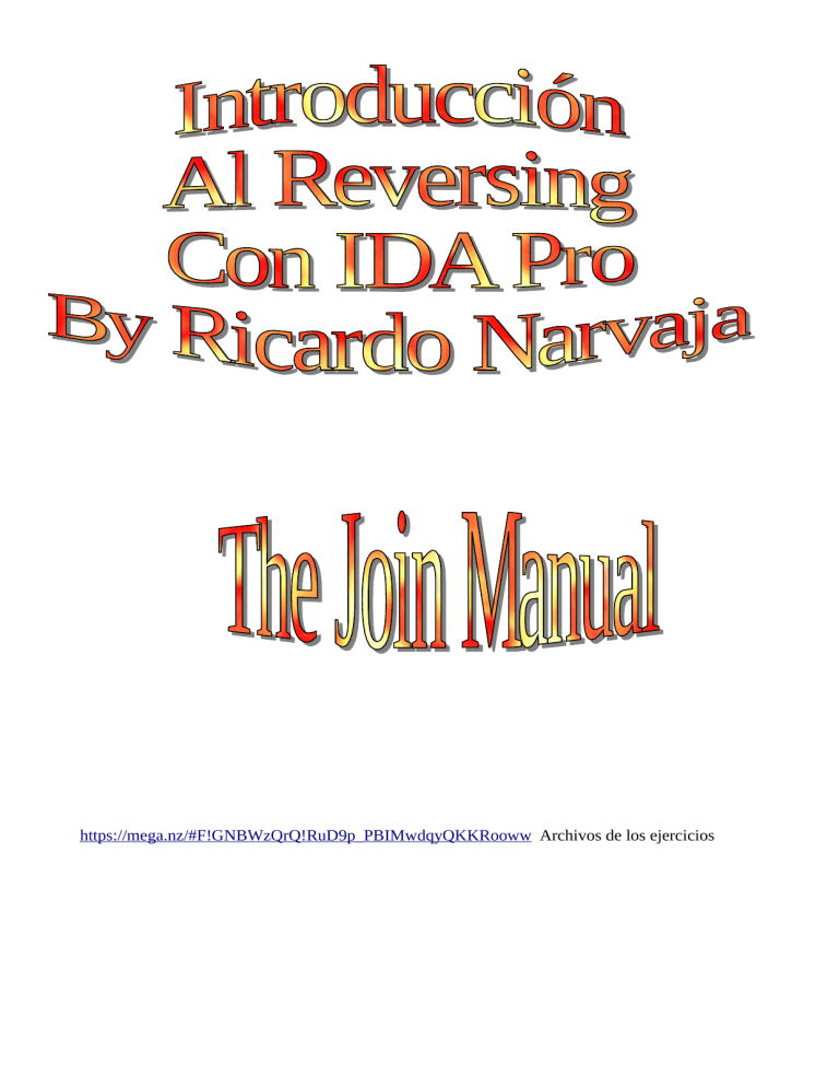Reversing con IDA Pro Desde Cero-Parte1 to Parte61