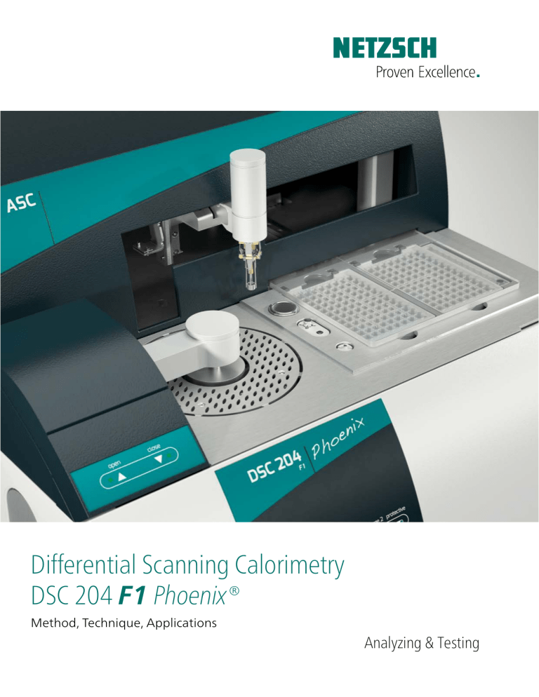 DSC 204 F1 Phoenix®: Differential Scanning Calorimetry Brochure