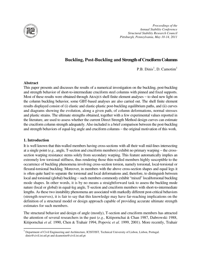 buckling-post-buckling-behavior-and-strength-of-cruciform-columns