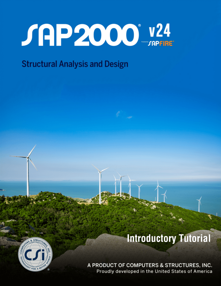SAP2000 Tutorial: Structural Analysis & Design