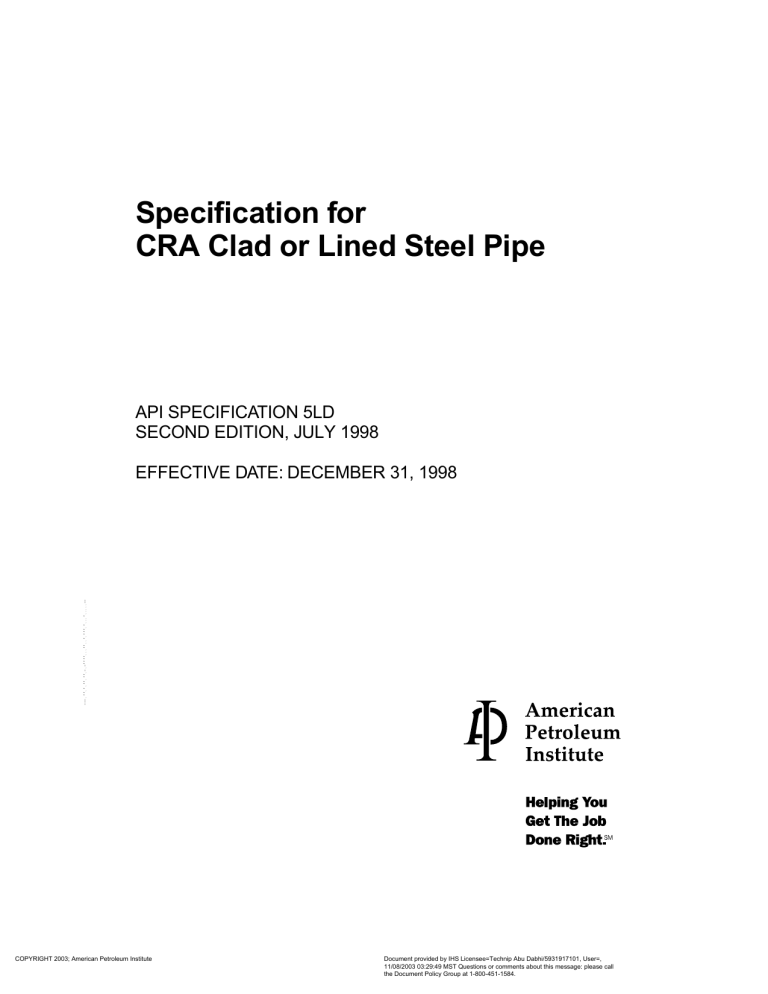 API-SPEC-5LD