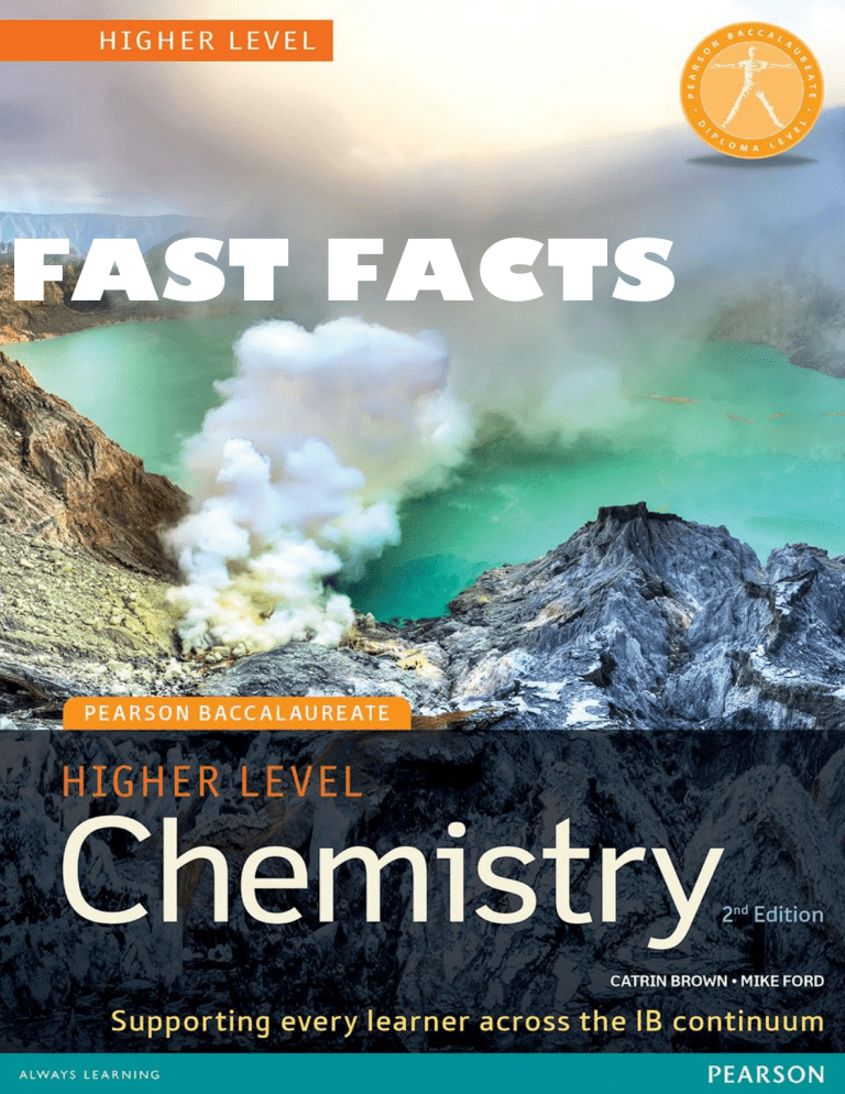 Chemistry Fast Facts: Stoichiometry & Atomic Structure