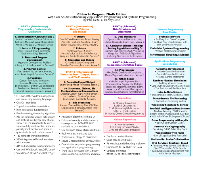 C Programming Textbook: Data Structures & Algorithms