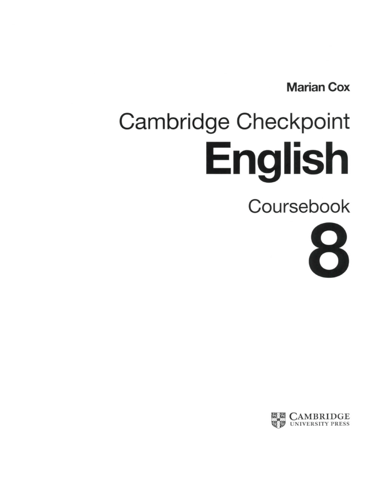 Cambridge Checkpoint English Coursebook 8 - Marian Cox