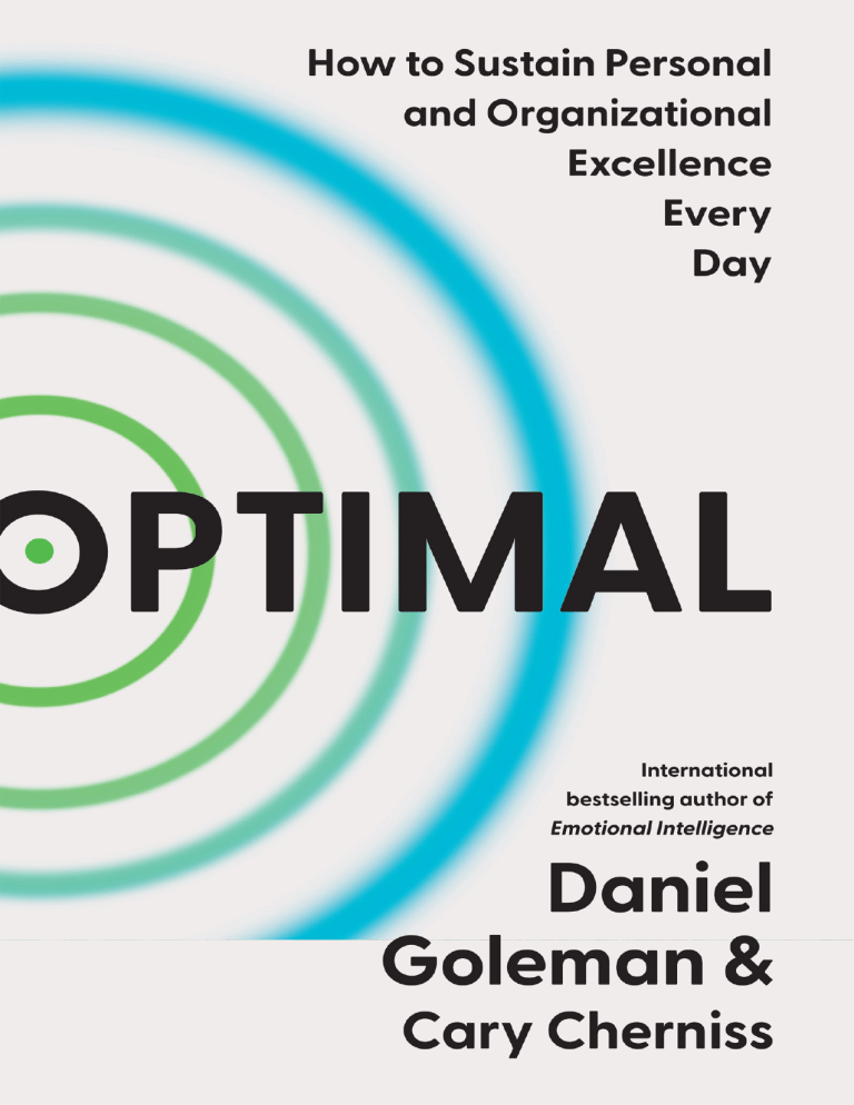 Optimal: Sustain Excellence with Emotional Intelligence Every Day
