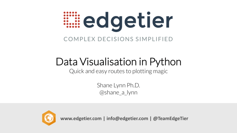 Data Visualization in Python: Plotting with Matplotlib & Seaborn