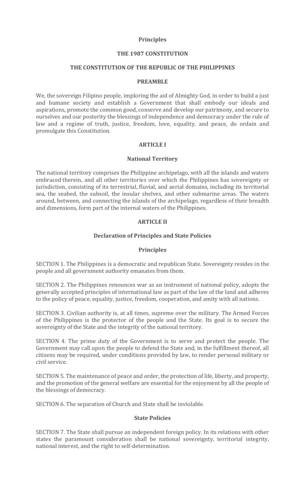 1987 Constitution of the Philippines