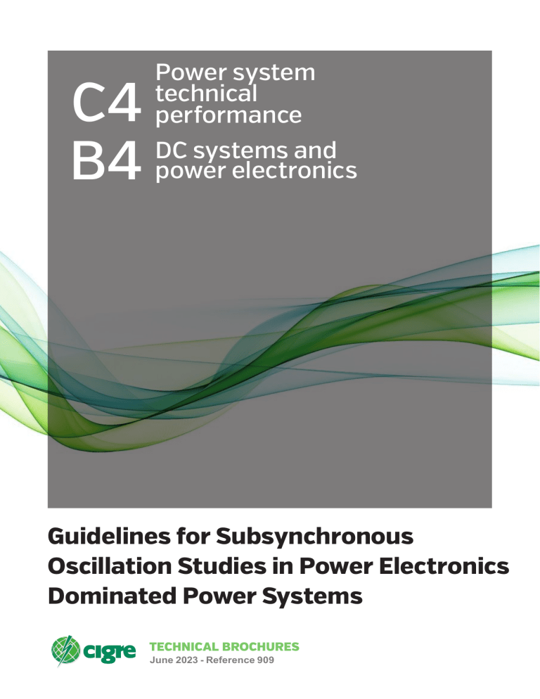 SSO Studies in Power Electronics Dominated Power Systems Guide