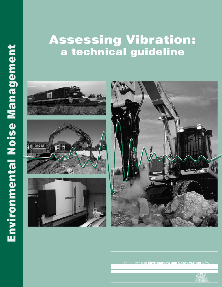 Assessing Vibration: Technical Guideline for Environmental Management