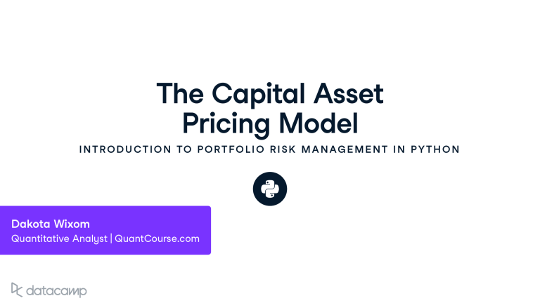 Capital Asset Pricing Model (CAPM) in Python