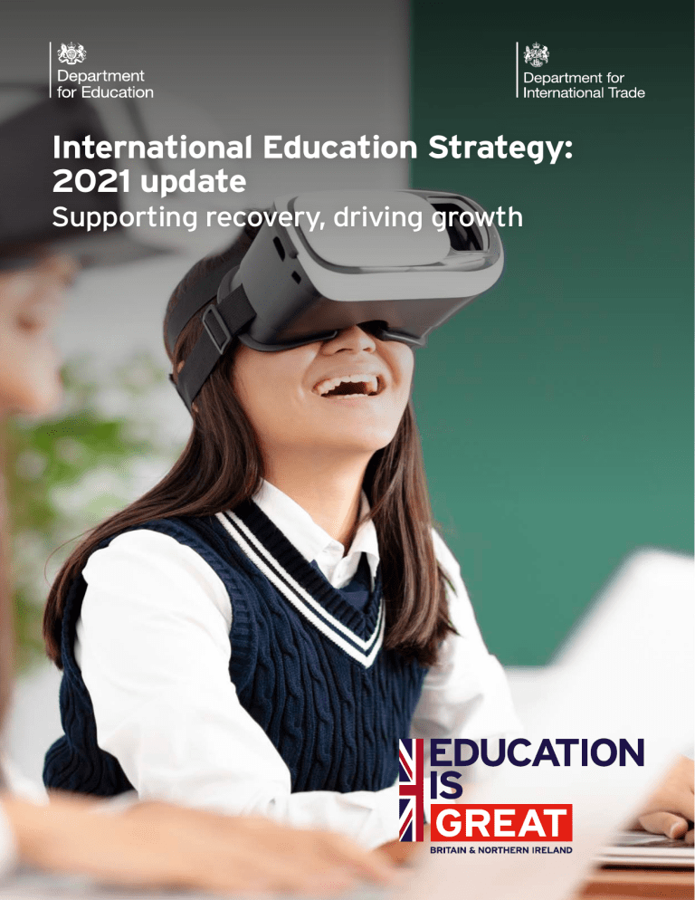 UK International Education Strategy 2021: Recovery & Growth Update