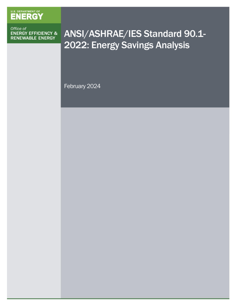 ASHRAE 90.1-2022 Energy Savings Analysis