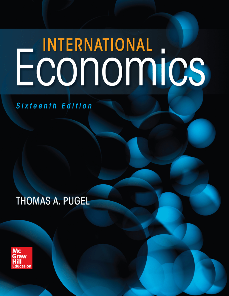 International Economics Textbook, 16th Edition