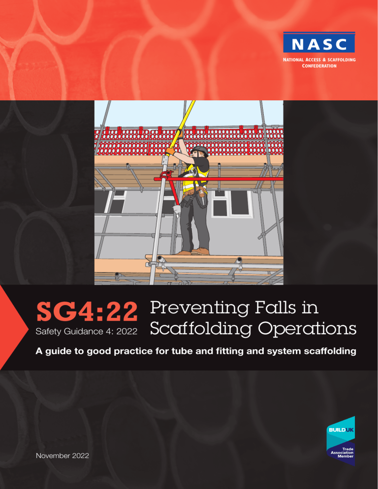 SG4:22 Preventing Falls in Scaffolding Operations - Safety Guide