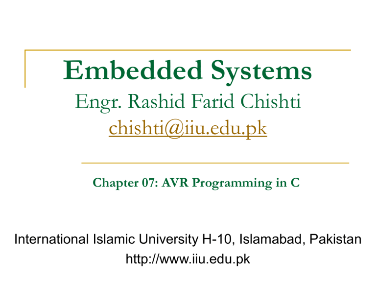 AVR Programming in C: Embedded Systems & Microcontrollers Guide