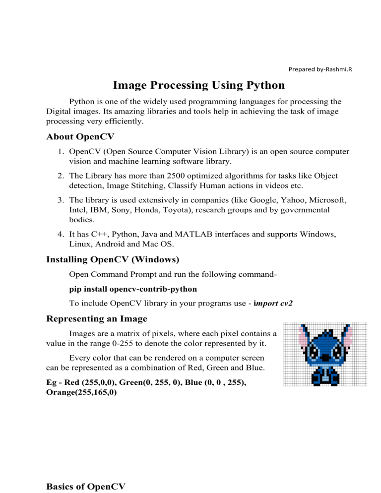 Image Processing with Python & OpenCV Tutorial