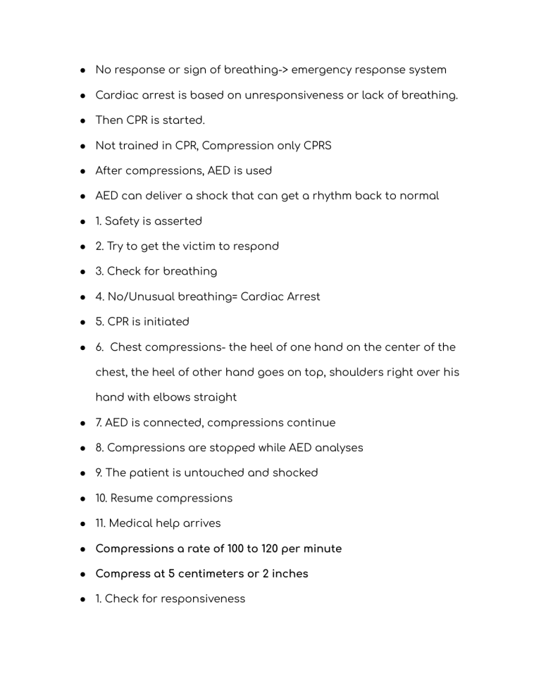 CPR & AED Guidelines: Emergency Response Protocol