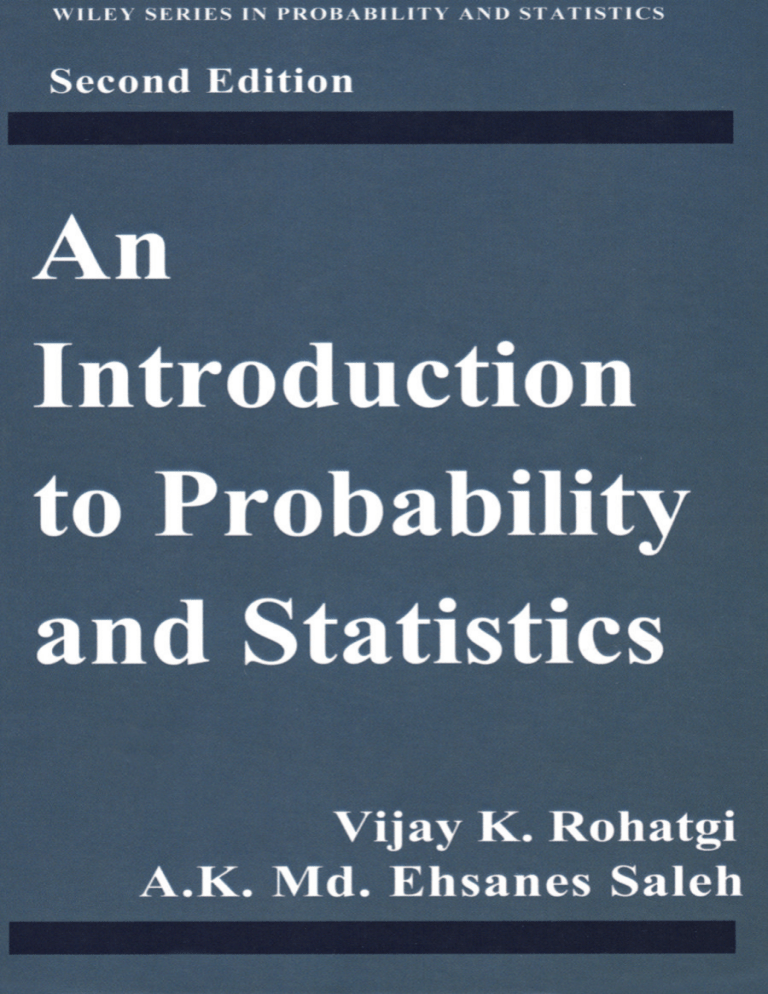 Probability and Statistics Textbook, 2nd Edition