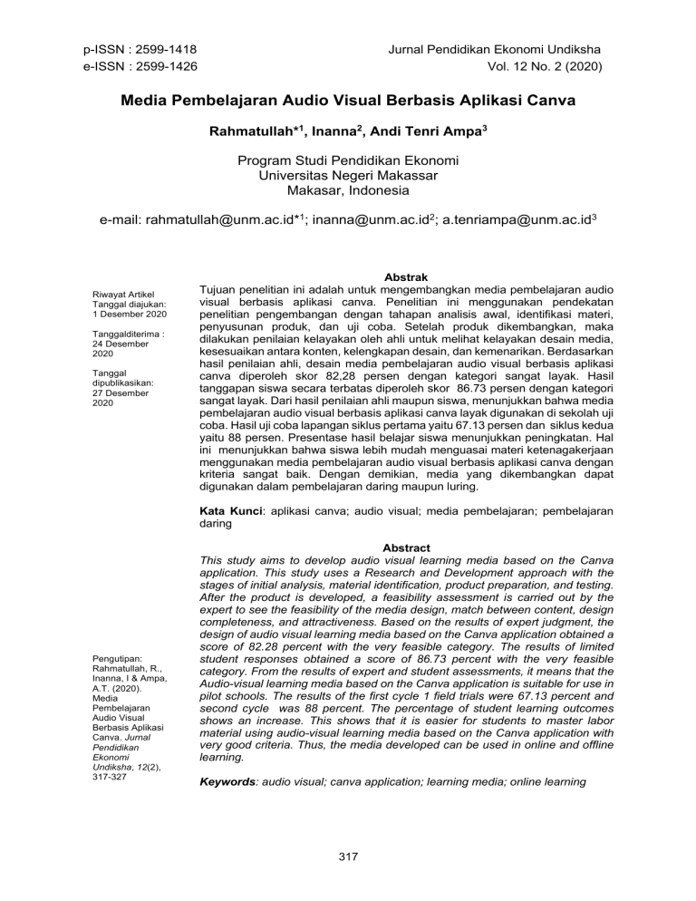 03. Media Pembelajaran Audio Visual Berbasis Aplikasi Canva