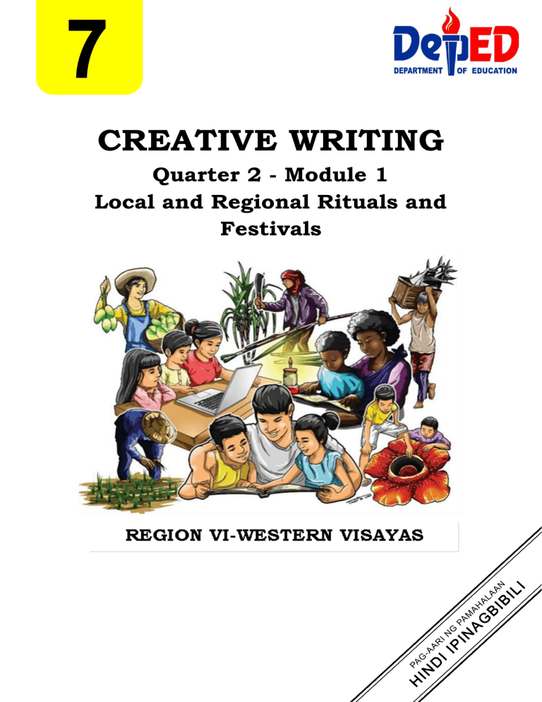 Creative Writing Module: Philippine Rituals & Festivals (Grade 7)